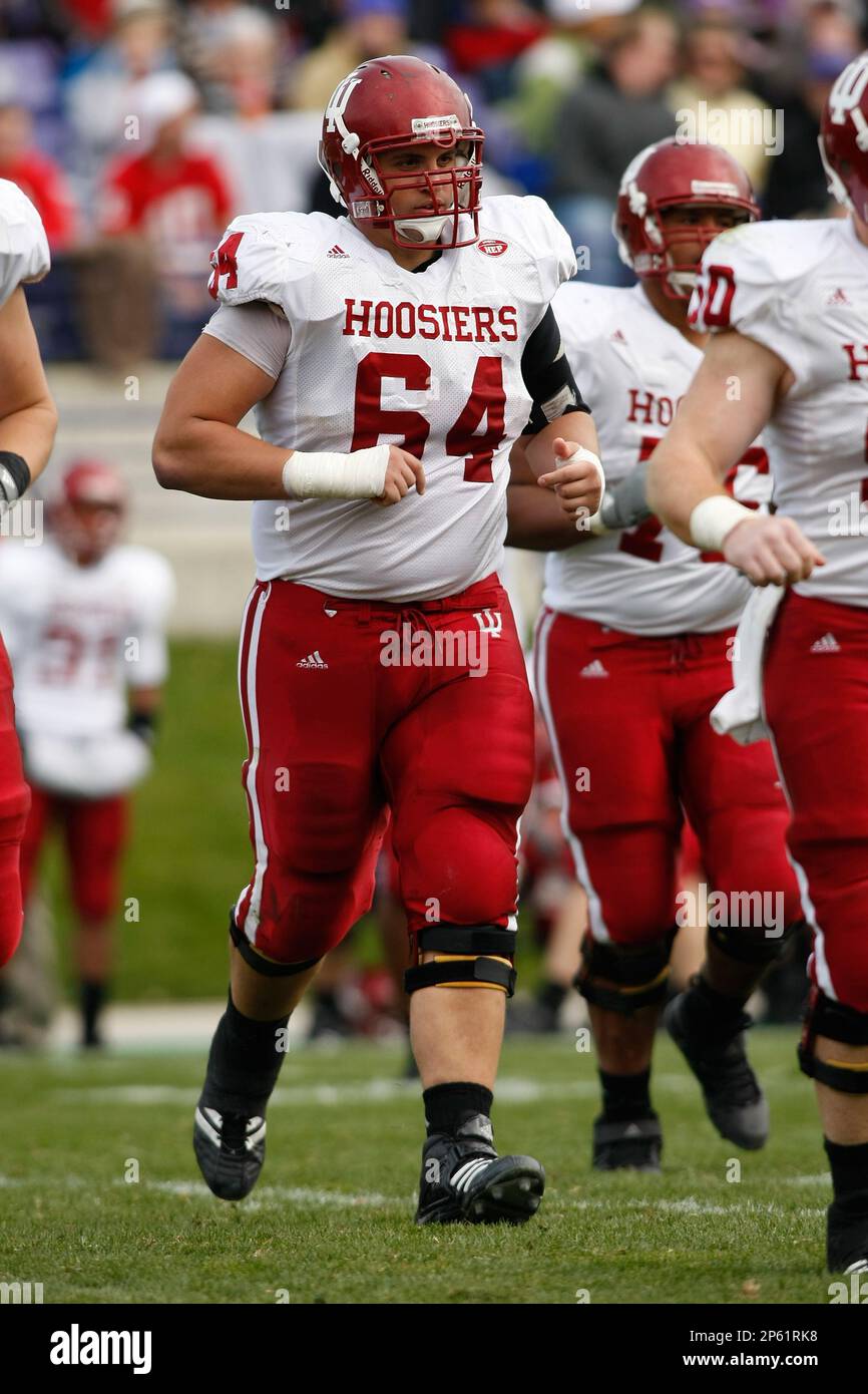 EVANSTON, IL - NOVEMBER 10: Offensive lineman Pete Saxon #64 of the ...