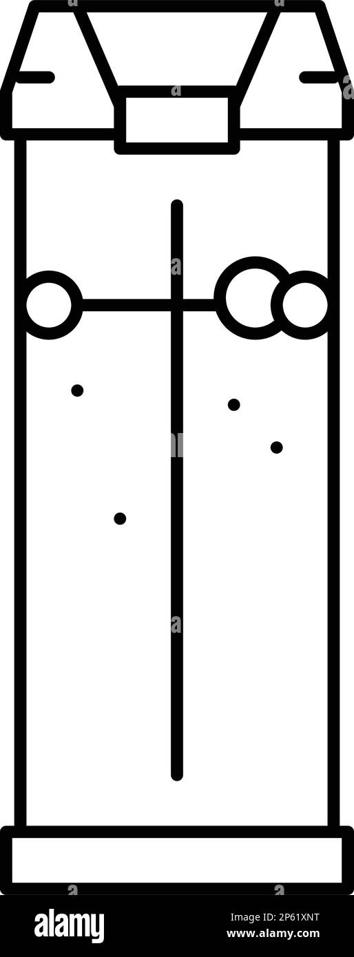 soap dispenser bathroom interior line icon vector illustration Stock ...