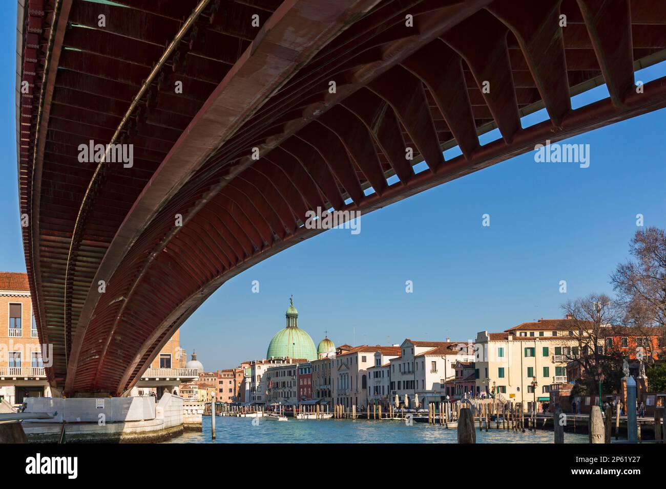 modern Ponte della Costituzione or Constitution Bridge over the Grand ...
