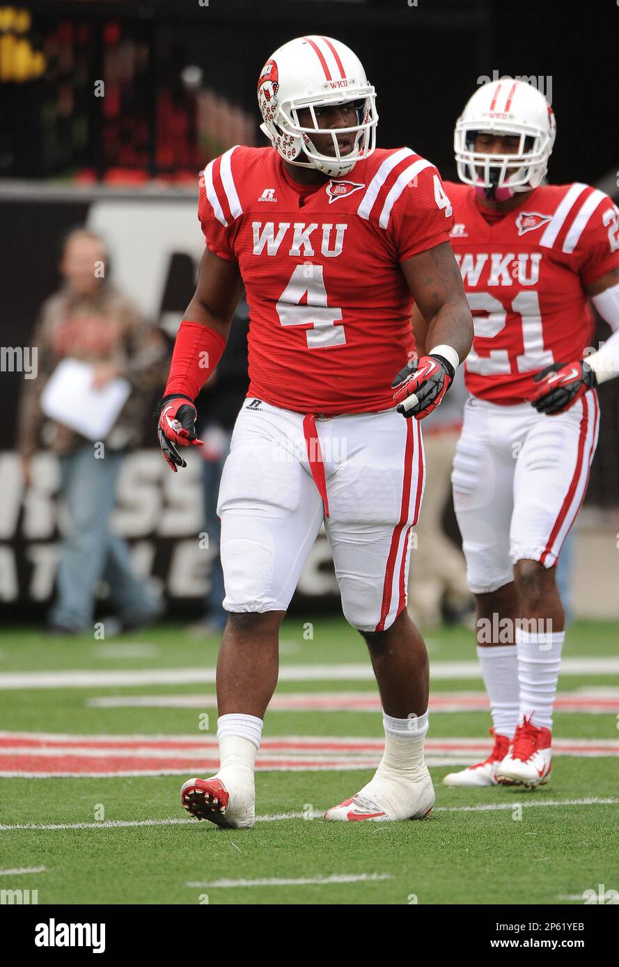 Western Kentucky Hilltoppers Andrew Jackson (4) in action during a game ...