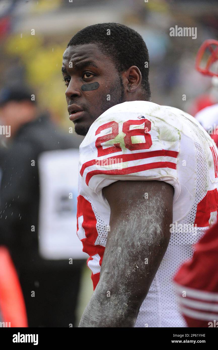 Wisconsin Badgers Montee Ball (28) in action during a game against ...