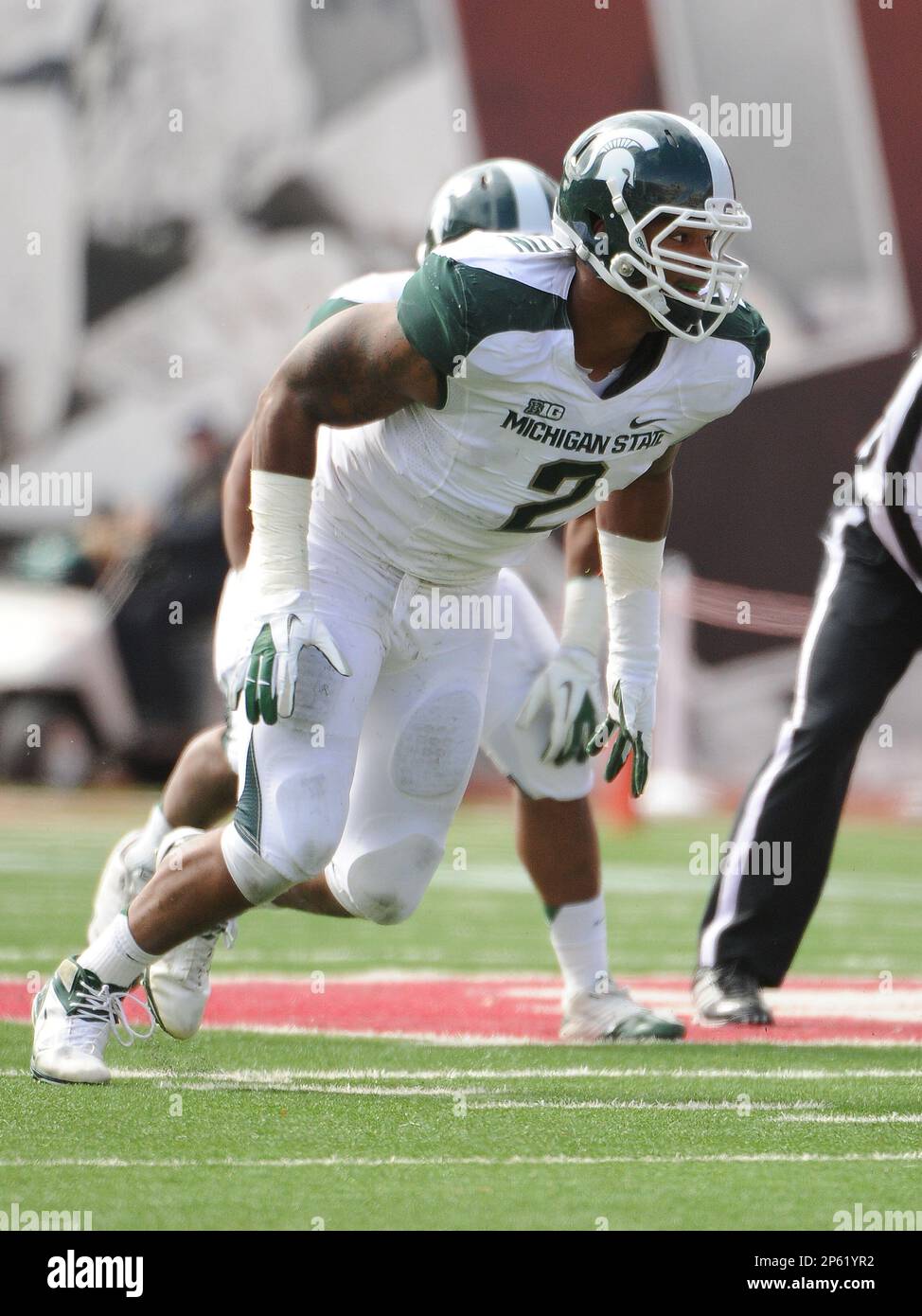 Michigan State Spartans William Gholston (2) in action during a game ...