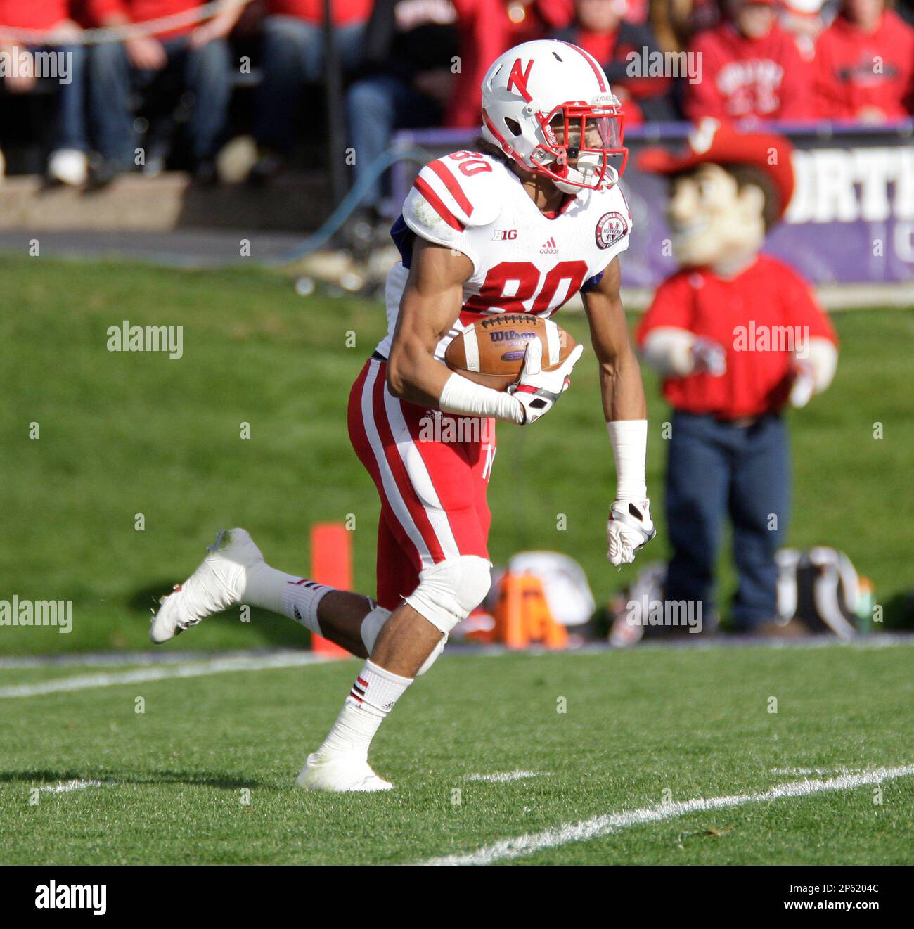 Nebraska Cornhuskers Kenny Bell (80) in action during a game against ...