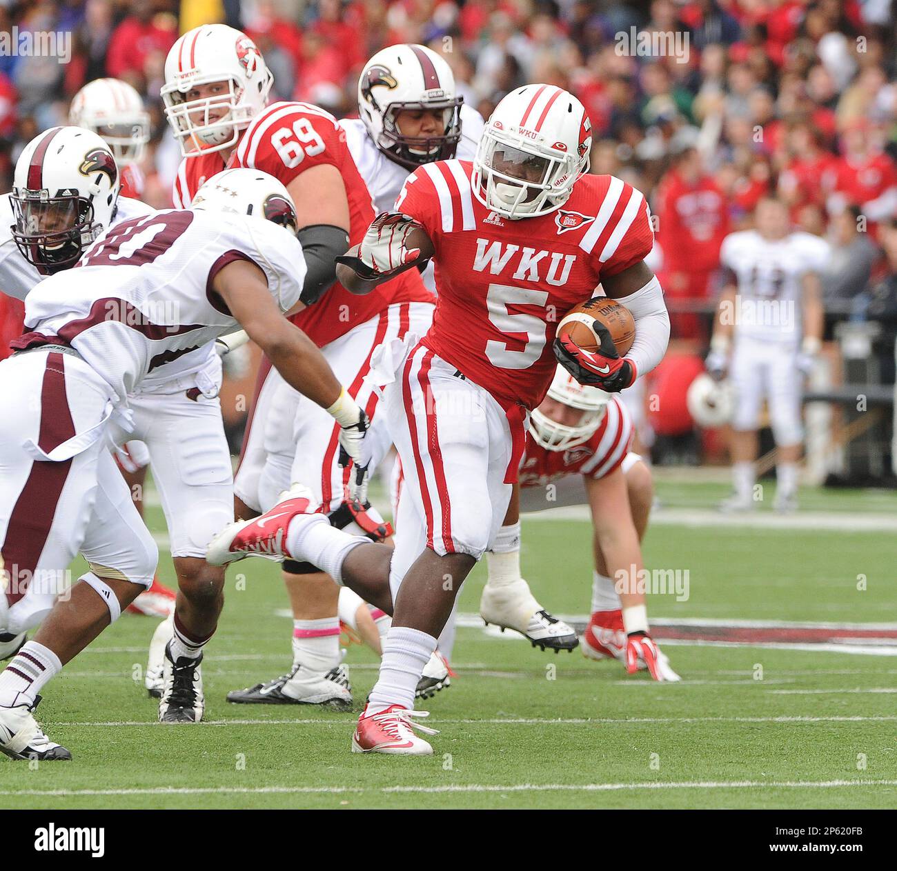 Western Kentucky Hilltoppers Antonio Andrews (5) in action during a ...