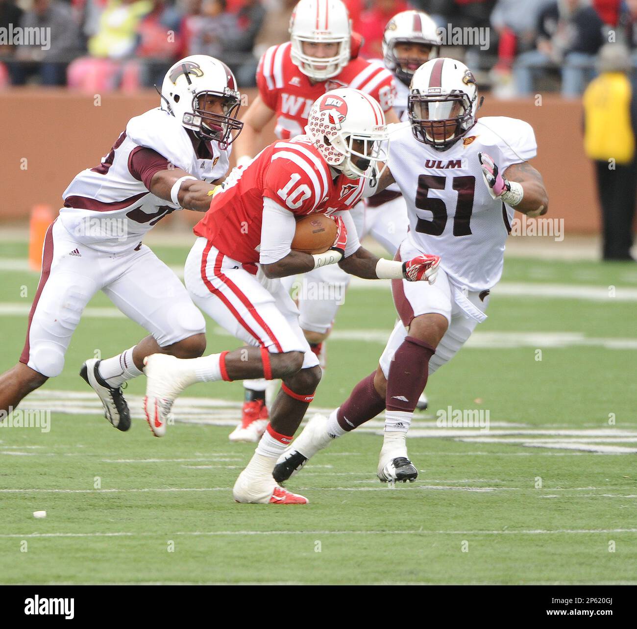 Western Kentucky Hilltoppers Willie McNeal (10) in action during a game ...