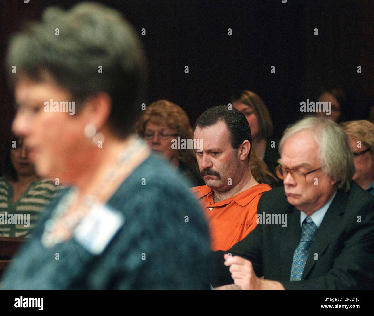 Dawn Webb reads a statement in front of Saginaw County Circuit Judge ...
