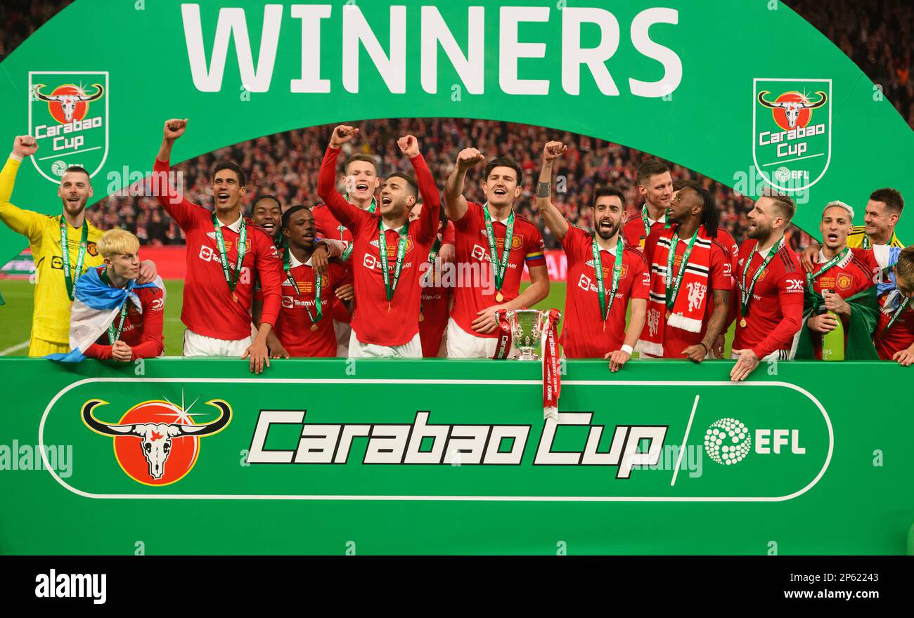 26 Feb 2023 - Manchester United v Newcastle United - Carabao Cup - Final - Wembley Stadium ...