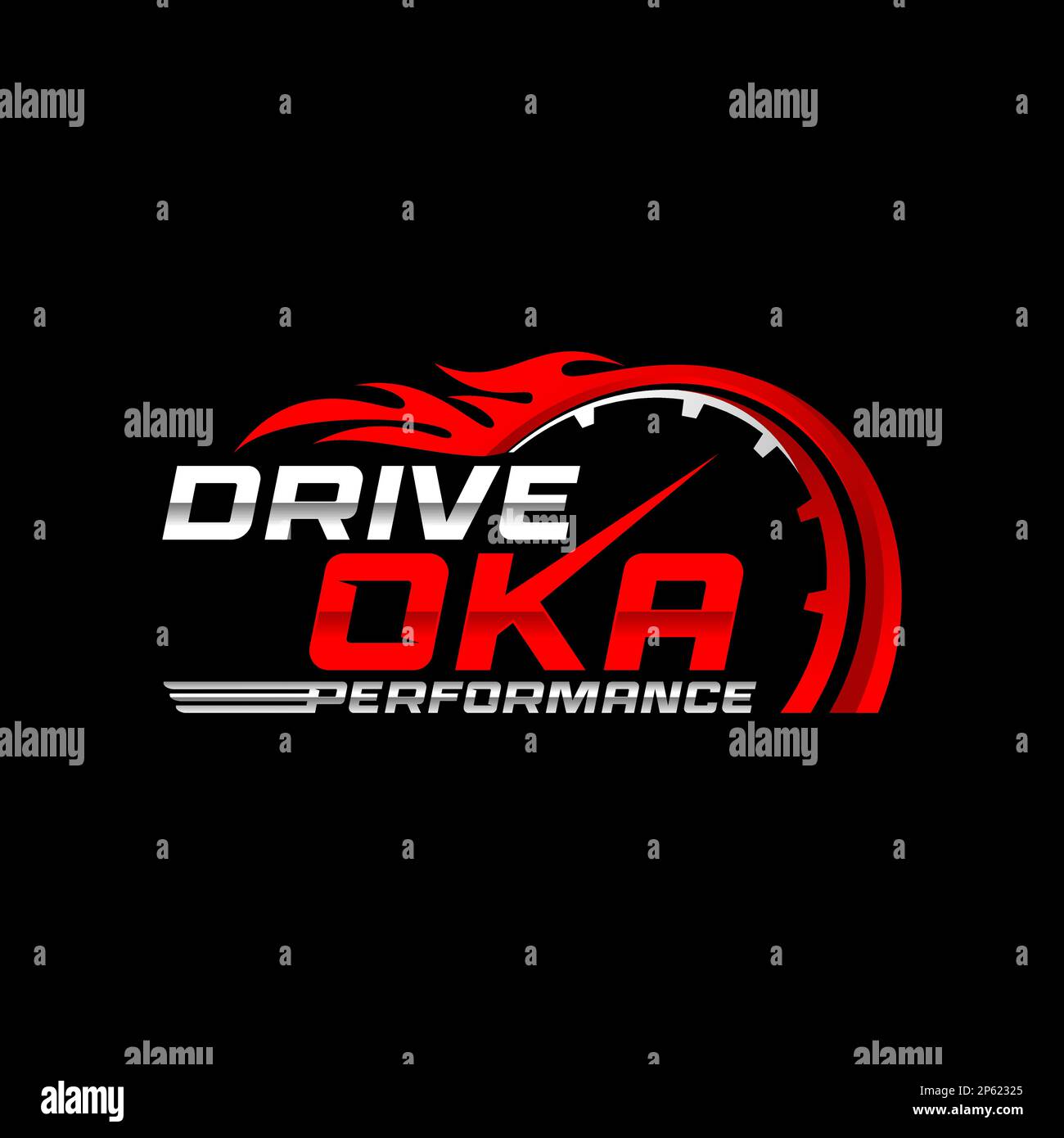 Tachometer logo vector hi-res stock photography and images - Alamy