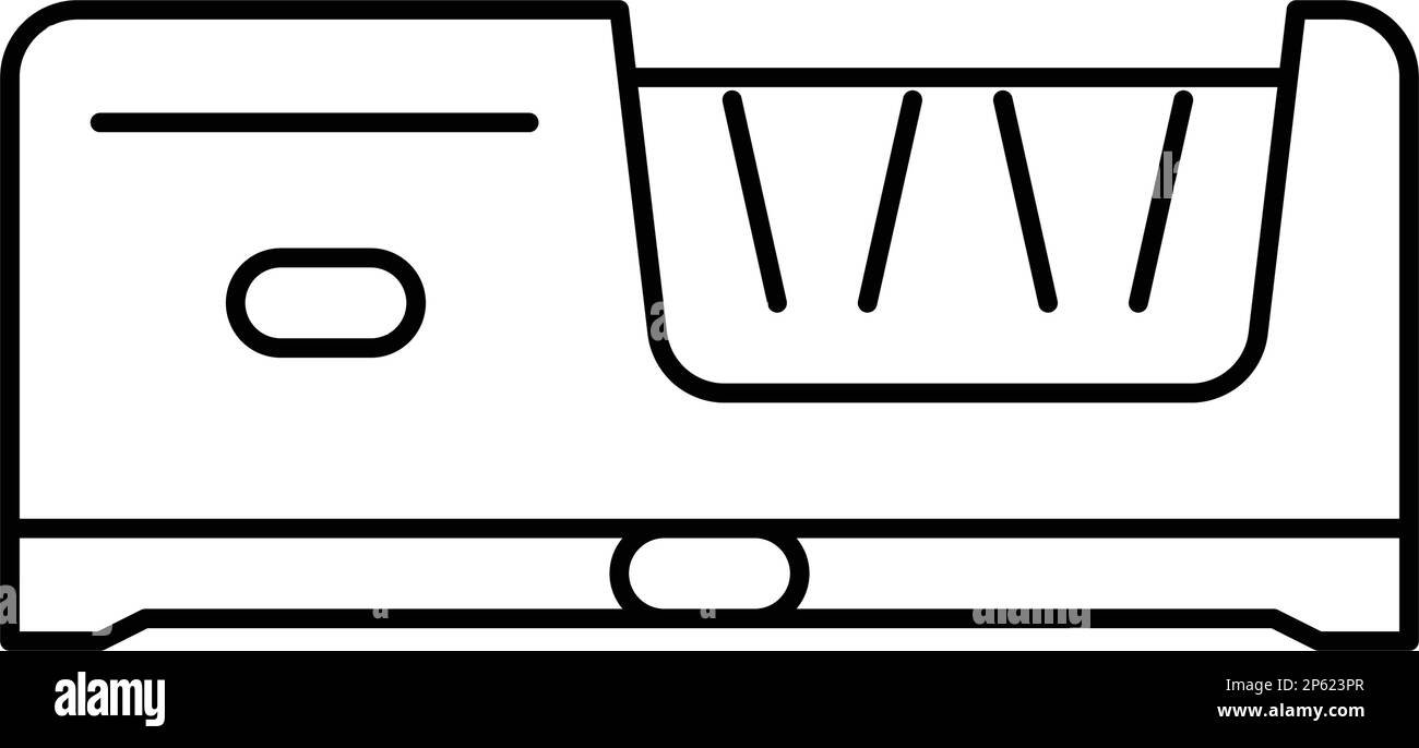 knife butcher sharpener line icon vector illustration Stock Vector ...