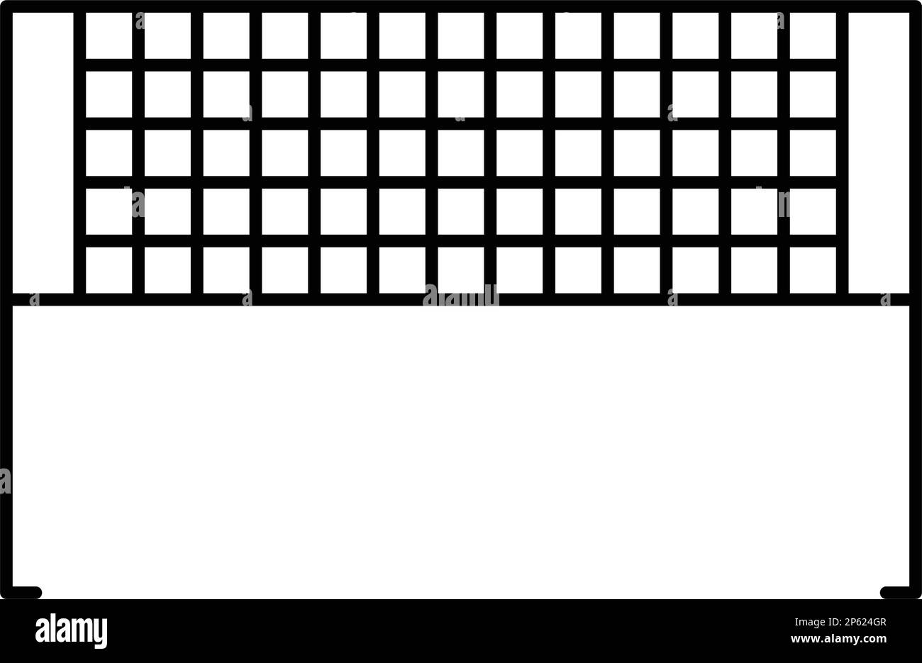 badminton net line icon vector illustration Stock Vector Image & Art ...