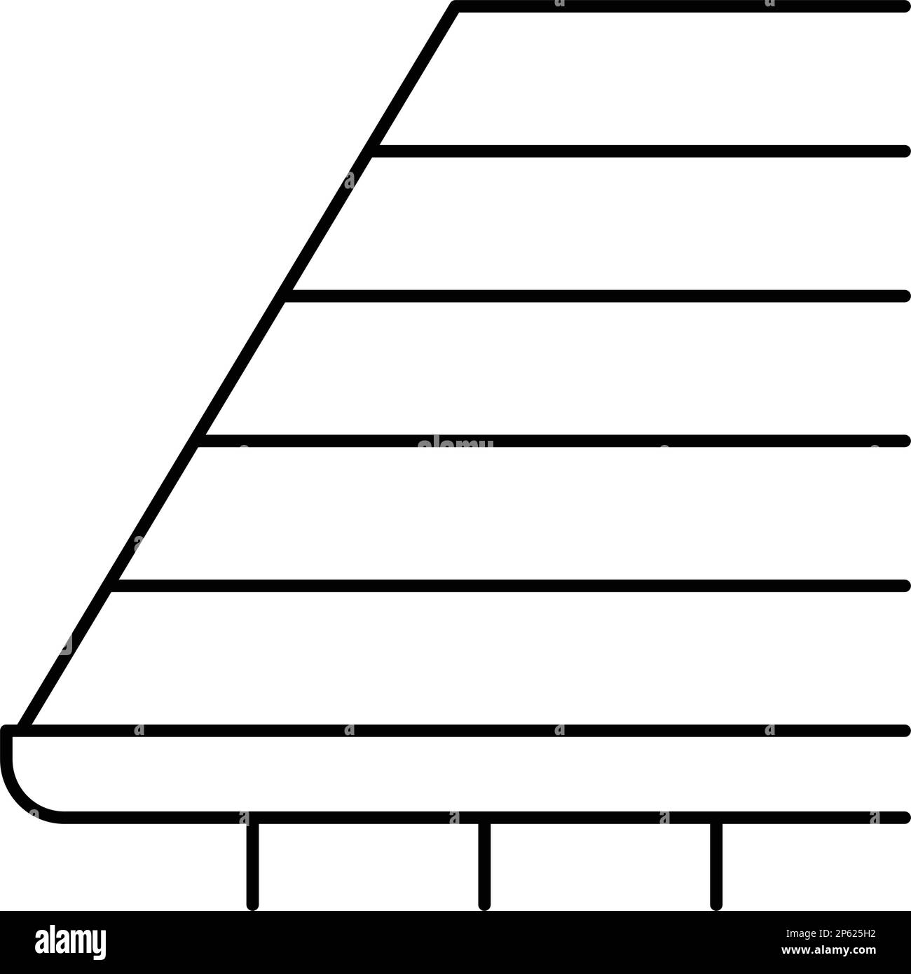 roof building structure line icon vector illustration Stock Vector ...