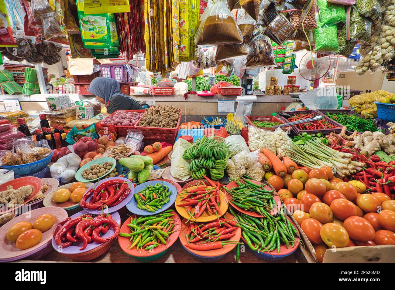Kuala Lumpur, Malaysia - Jan 2023: The Chow Kit Road Market is known ...