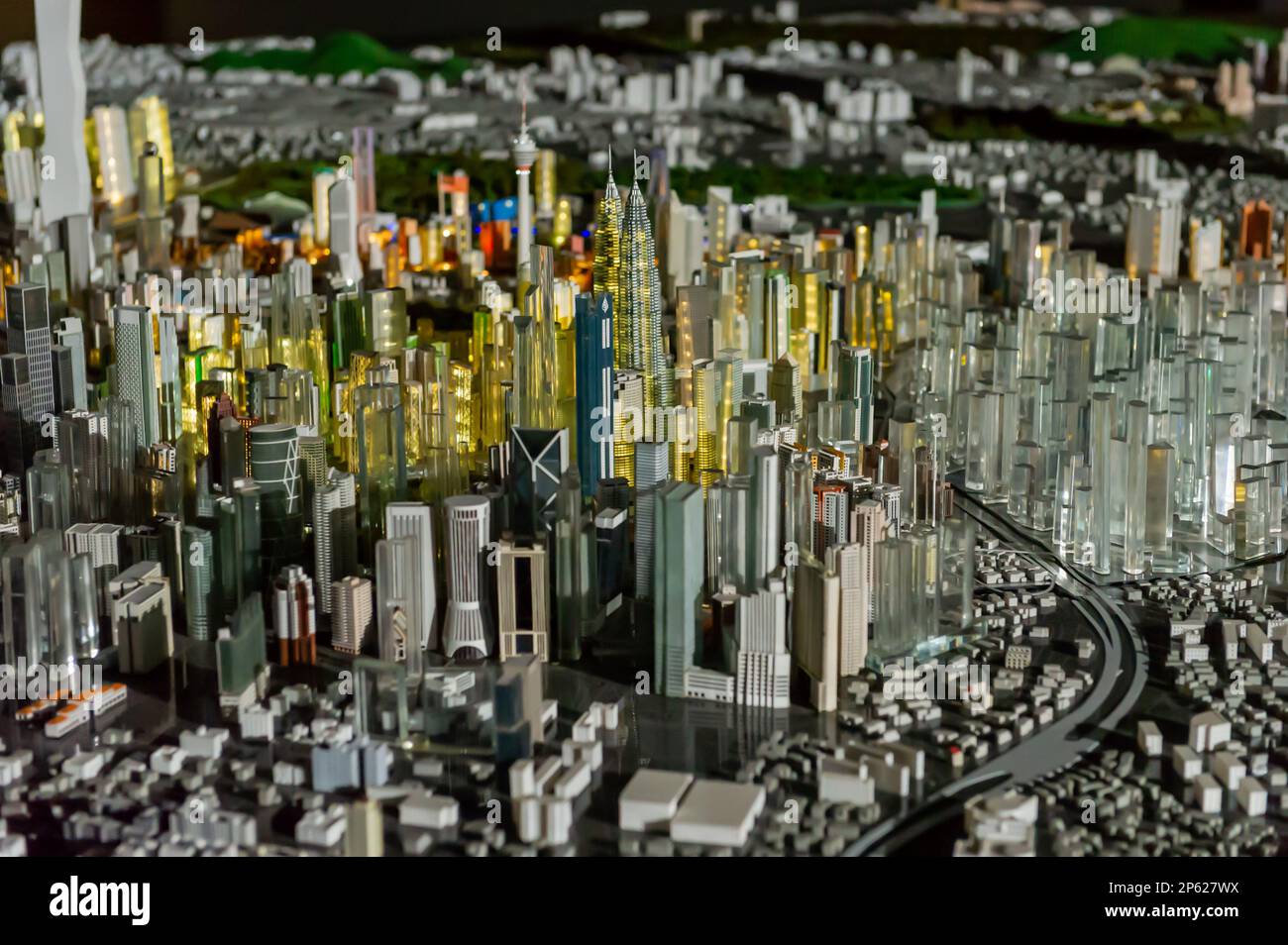 A Model of KL City Centre at the Kuala Lumpur City Gallery Stock Photo ...