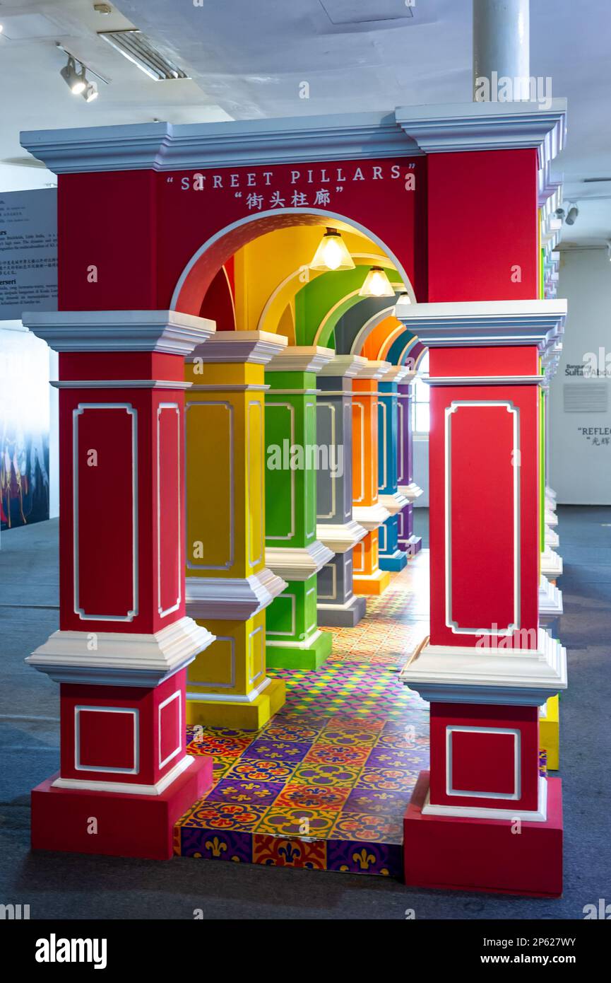 The Brickfields Street Pillars exhibit at Kuala Lumpur City Gallery ...