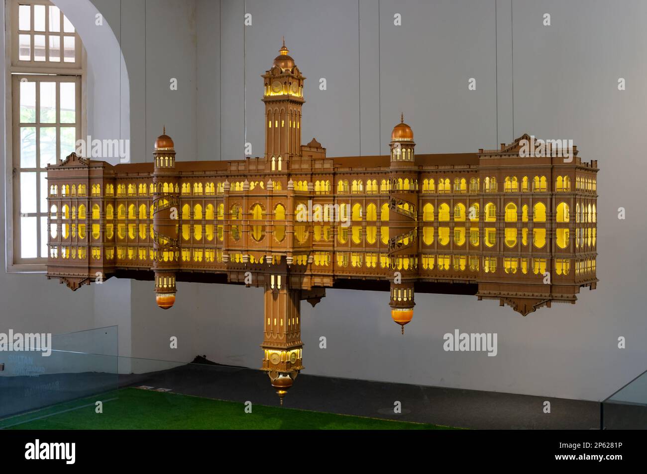 Reflection model of the sultan abdul samad building hi-res stock ...