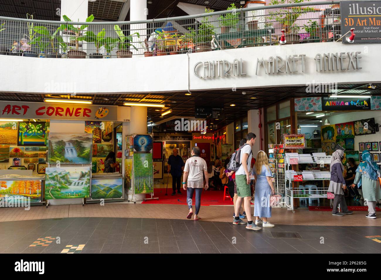 The Art Corner at the Central Market Annex, Kuala Lumpur, Malaysia ...