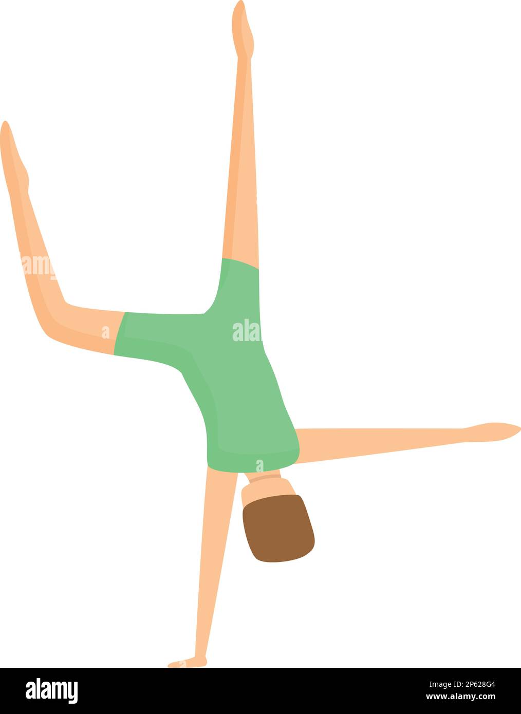 Sport girl icon cartoon vector. Aerial dancer. Team art Stock Vector ...