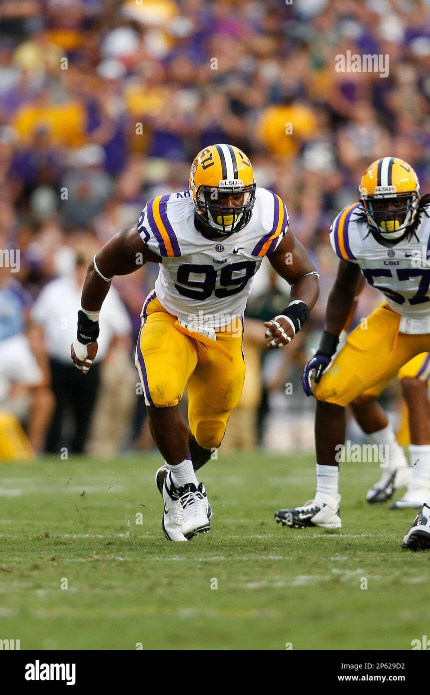 Louisiana State University Tigers defensive end Sam Montgomery (99 ...