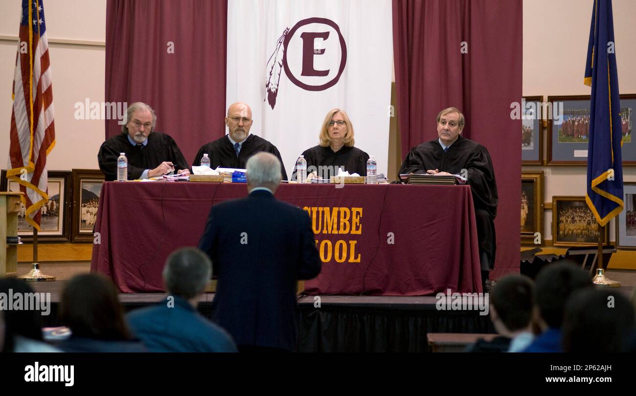 Alaska Supreme Court Justices, from left, Craig Stowers, Walter ...