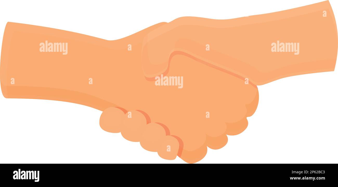 Deal hand shake icon cartoon vector. Business trust. Group care Stock ...