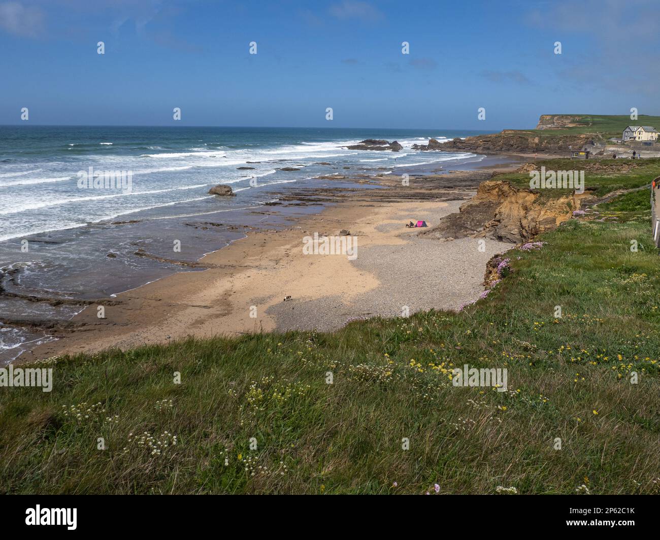 Bude seaside town in north east Cornwall, England Stock Photo - Alamy