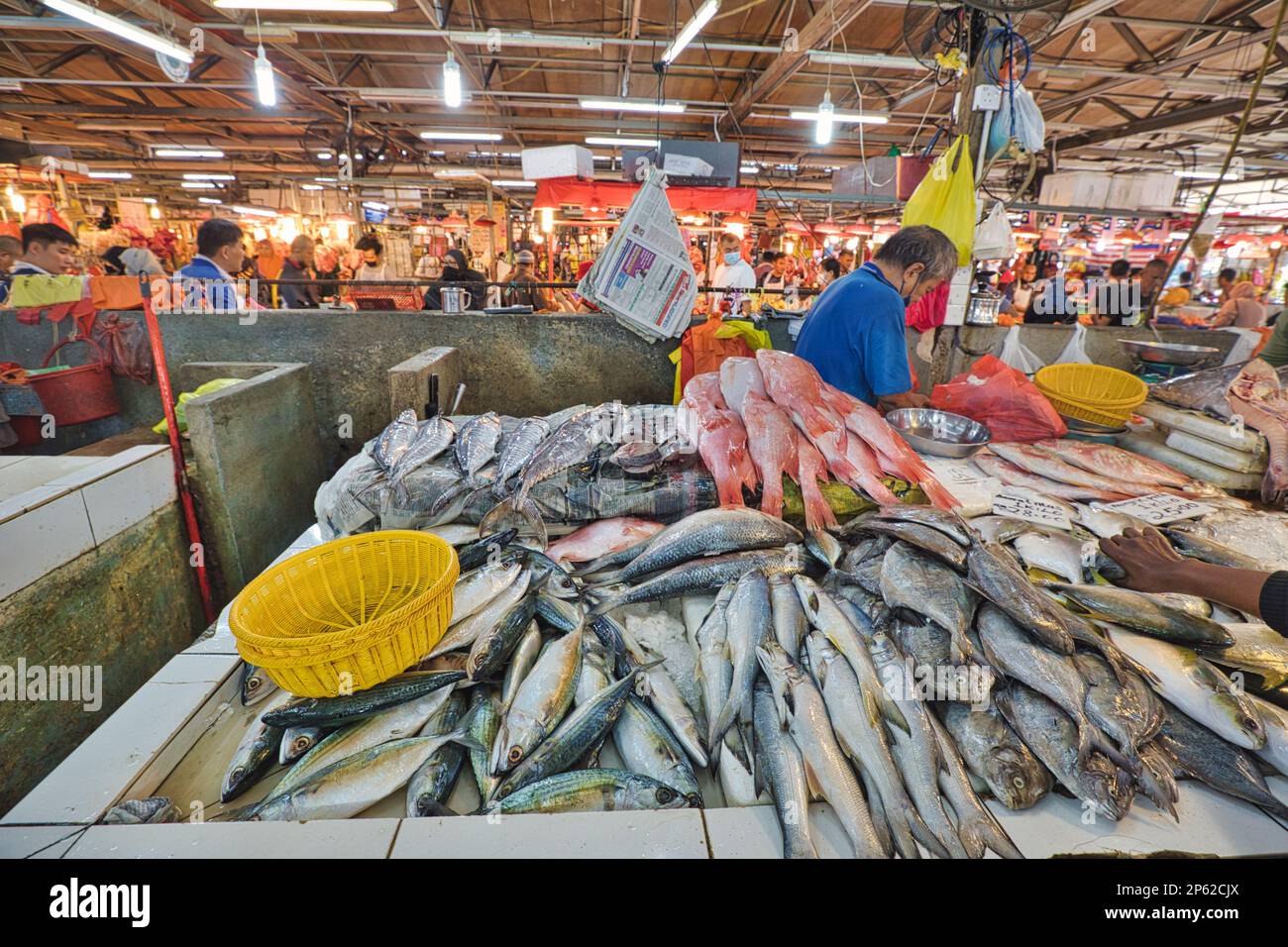 Chow Kit Road Market, Kuala Lumpur, Malaysia - Jan 2023: A wet market ...
