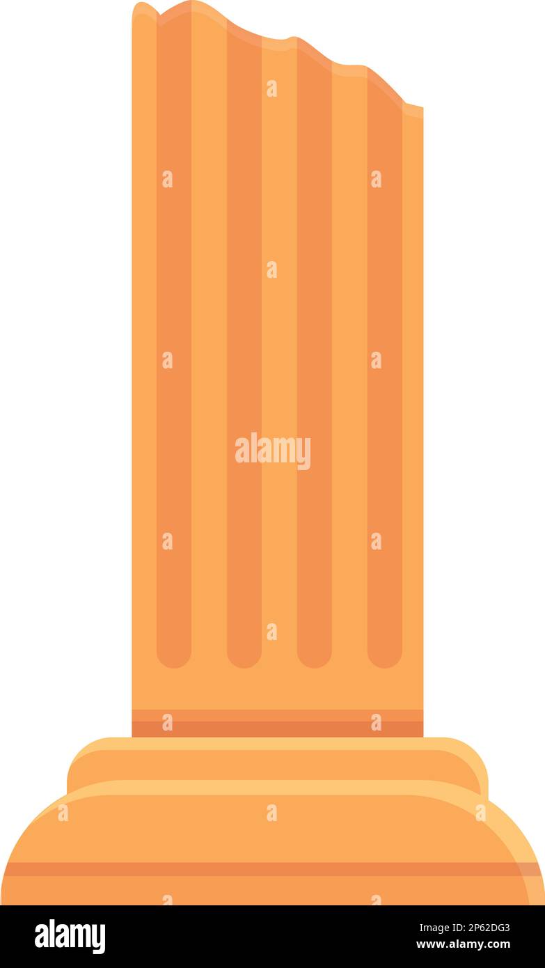 Ancient greece column icon cartoon vector. Greek history. Art classic ...