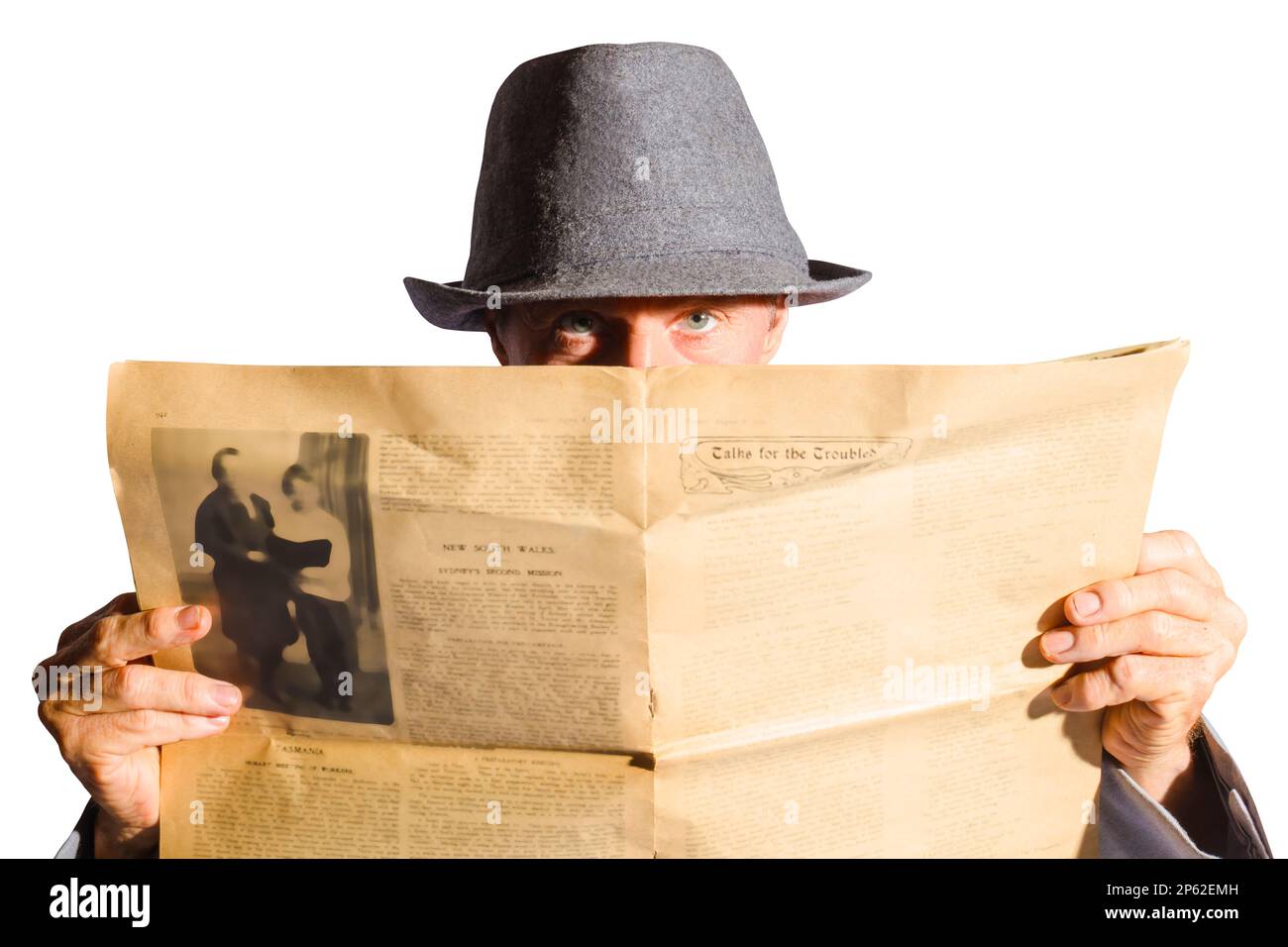 Spy fedora hi-res stock photography and images - Alamy