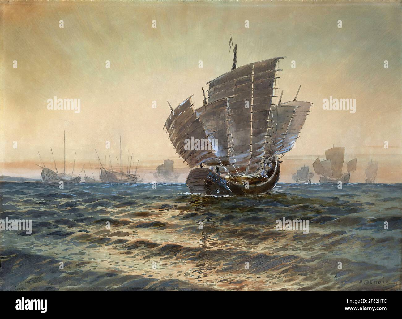 Chinese junks 19th century hi-res stock photography and images - Alamy