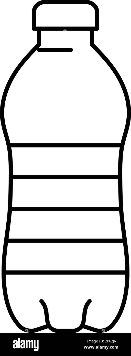 mineral water plastic bottle line icon vector illustration Stock Vector ...