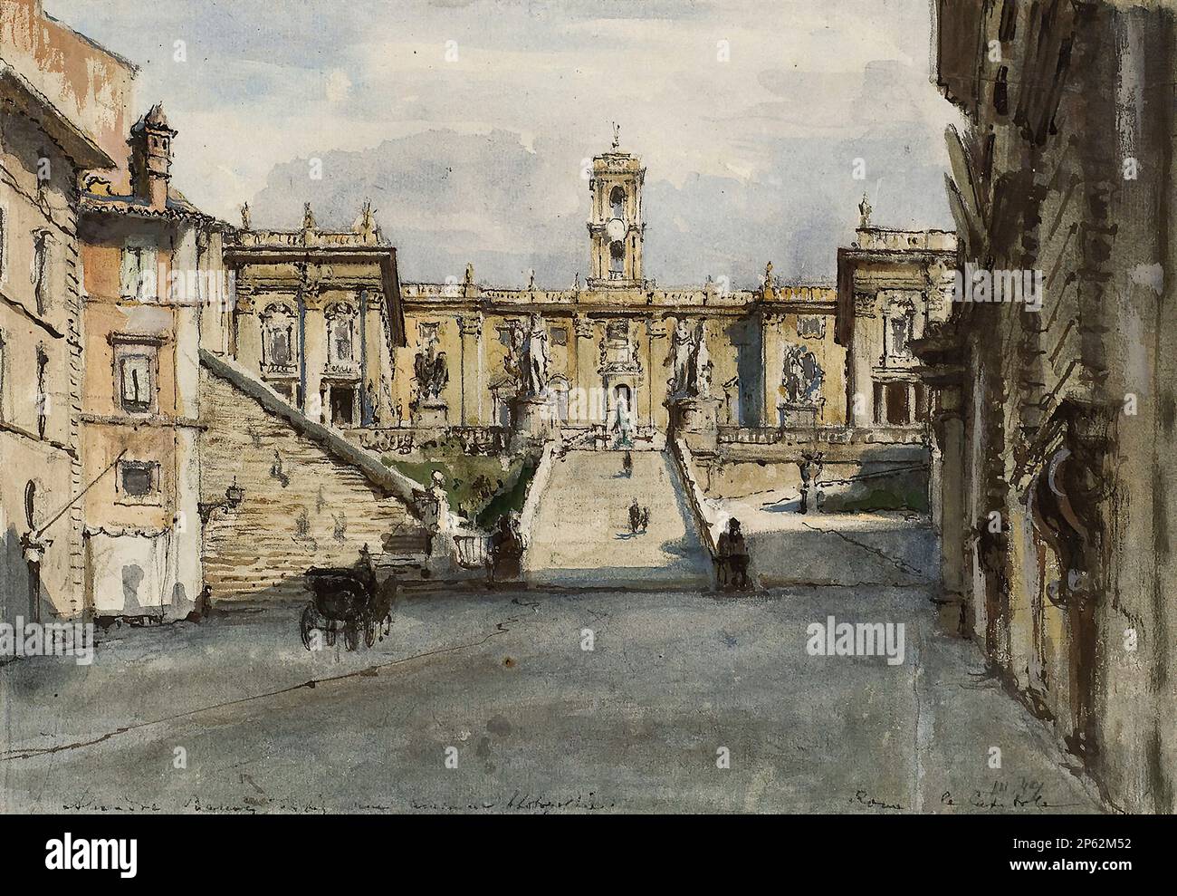 Бенуа Александр Николаевич - Le Capitole Rome - Русская школа - XIX век ...
