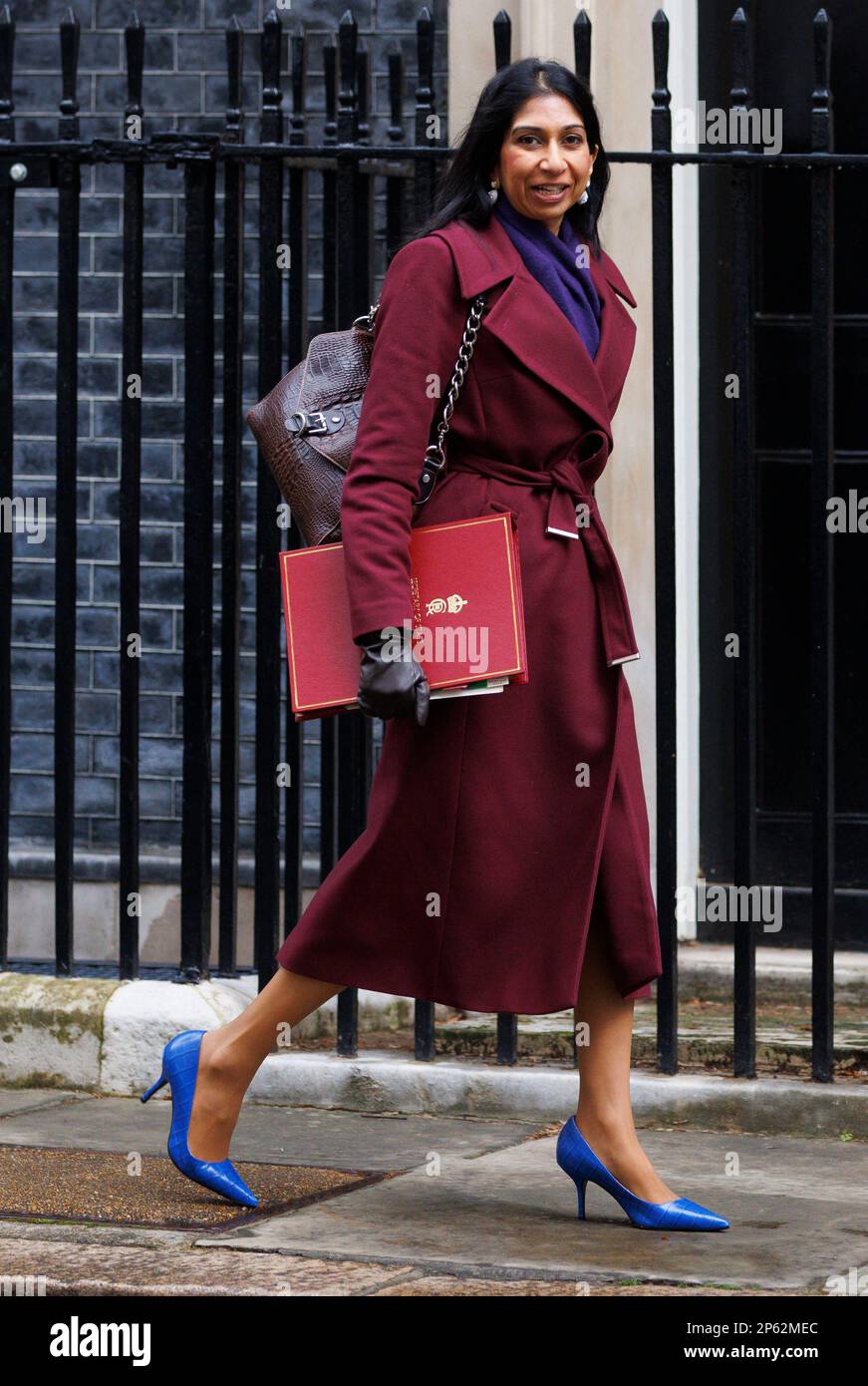 London, UK. 07th Mar, 2023. Home Secretary, Suella Braverman, arrives ...