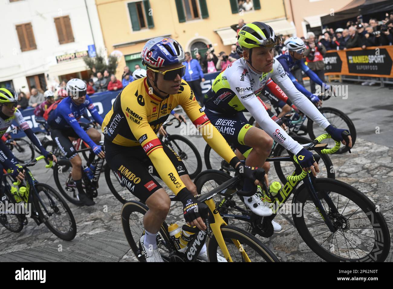 Follonica, Italy, 07 March 2023. Belgian Wout van Aert of Team Jumbo ...