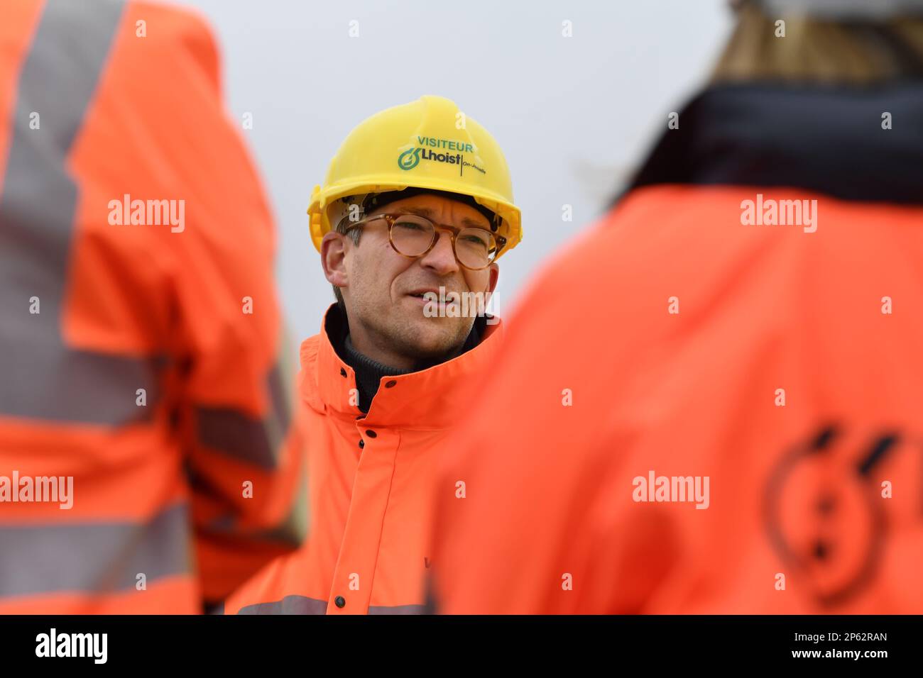 Rochefort Mayor Pierre-yves Dermagne is pictured during a working visit ...