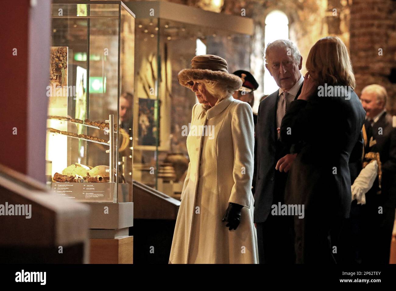 King Charles III and the Queen Consort during a visit to Colchester ...