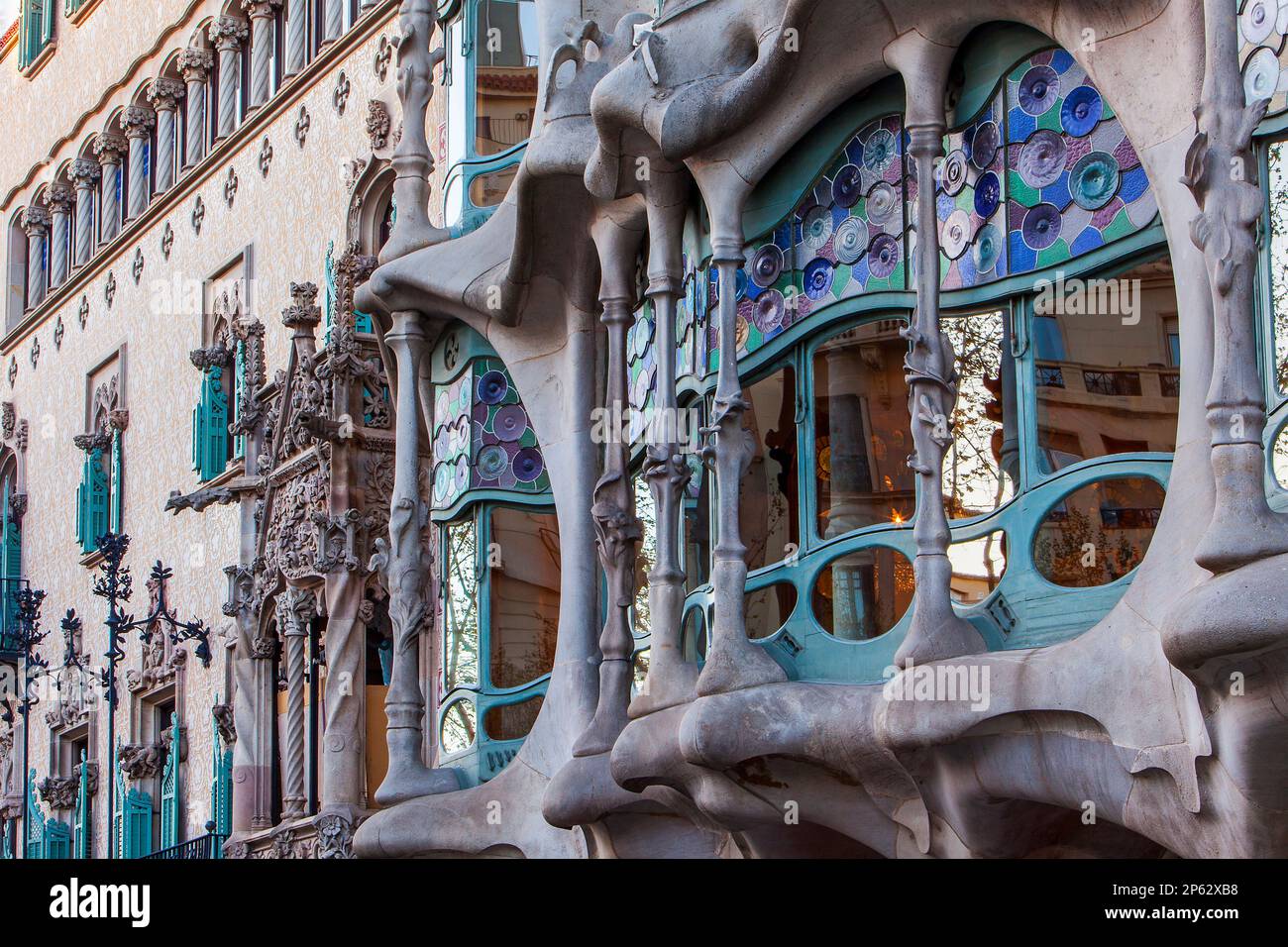 Casa Batllo (Batllo House) by Antonio Gaudi, Barcelona, Spain Stock ...