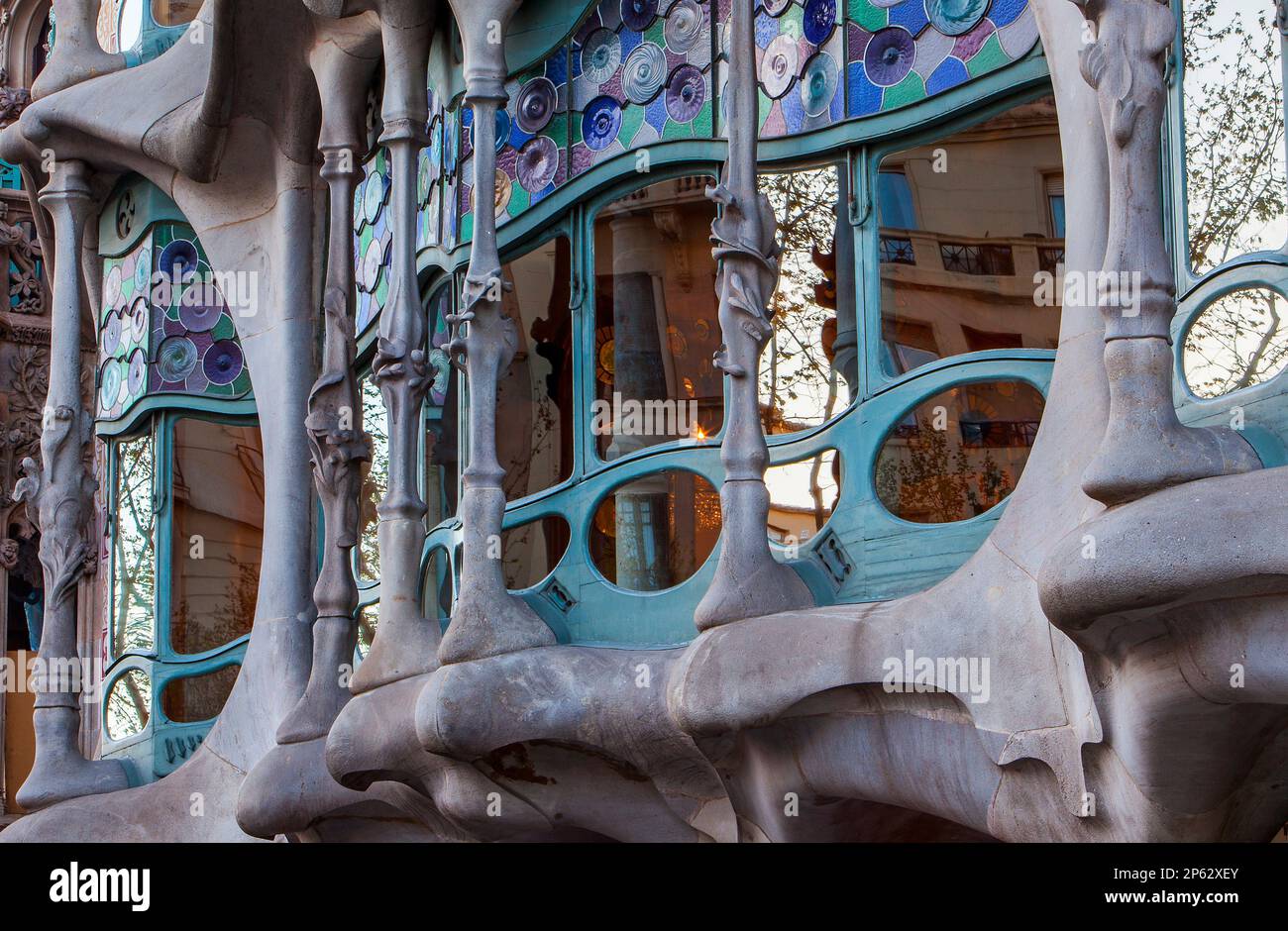 Casa Batllo (Batllo House) by Antonio Gaudi, Barcelona, Spain Stock ...