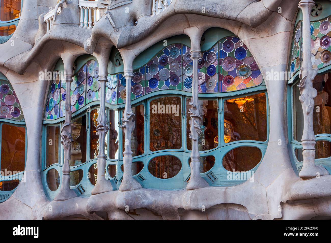 Casa Batllo (Batllo House) by Antonio Gaudi, Barcelona, Spain Stock ...