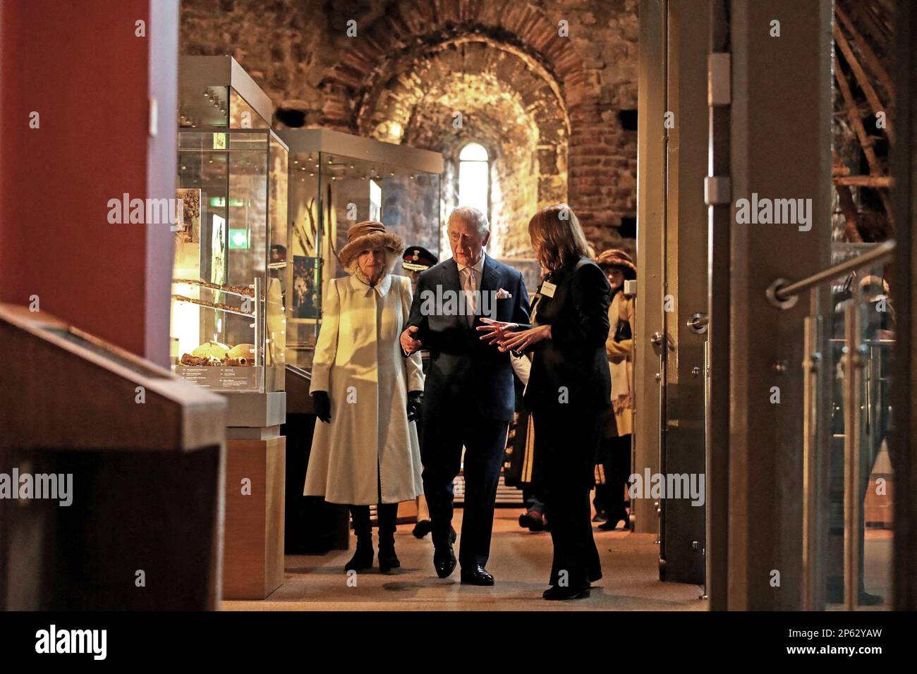 King Charles III and the Queen Consort during a visit to Colchester ...