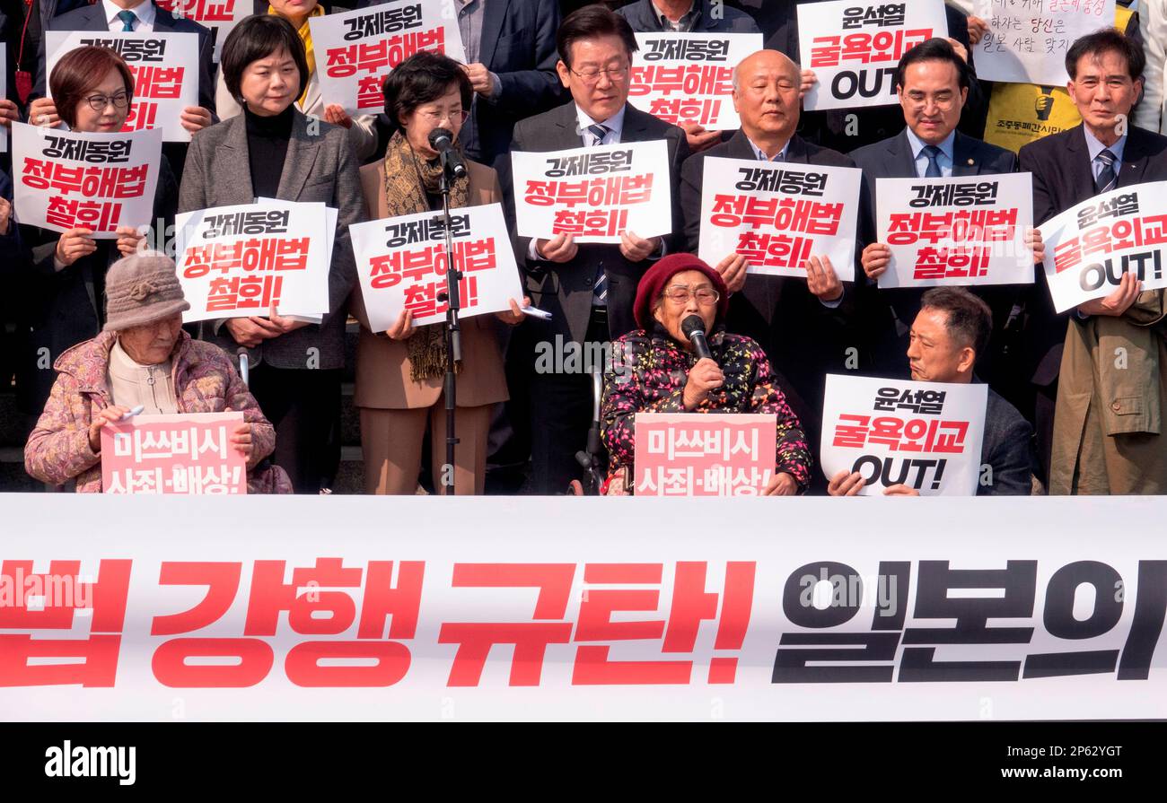 Anti-Japan and anti-Yoon Suk Yeol rally, Mar 7, 2023 : South Korean ...