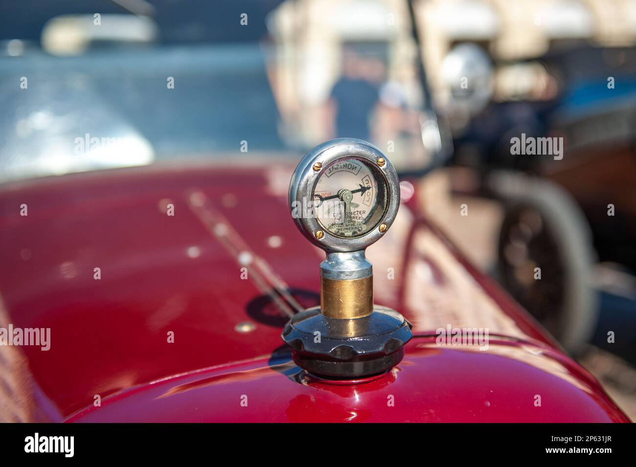 A vintage car calormeter of Wilmot Breeden Stock Photo - Alamy
