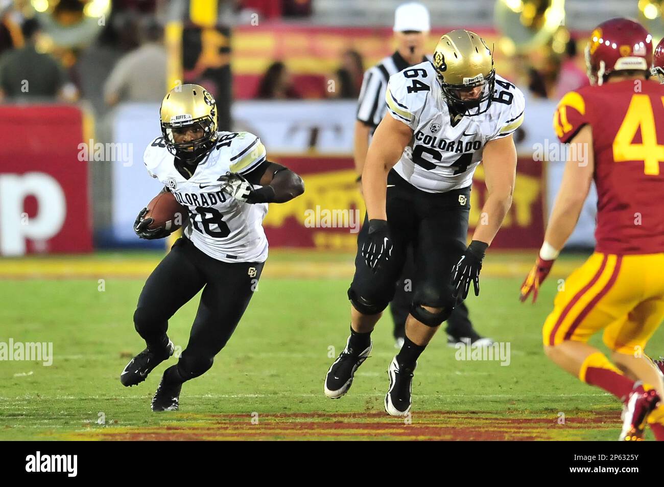 October 20, 2012 Los Angeles, CA.Colorado Buffaloes running back Donta ...