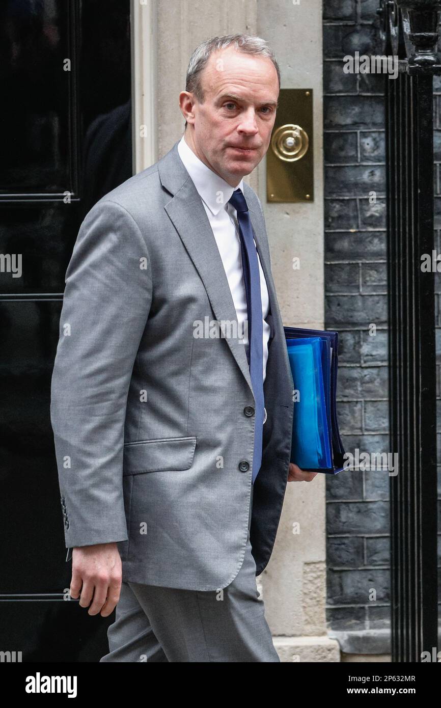 London, UK. 07th Mar, 2023. Dominic Raab MP, Deputy Prime Minister ...