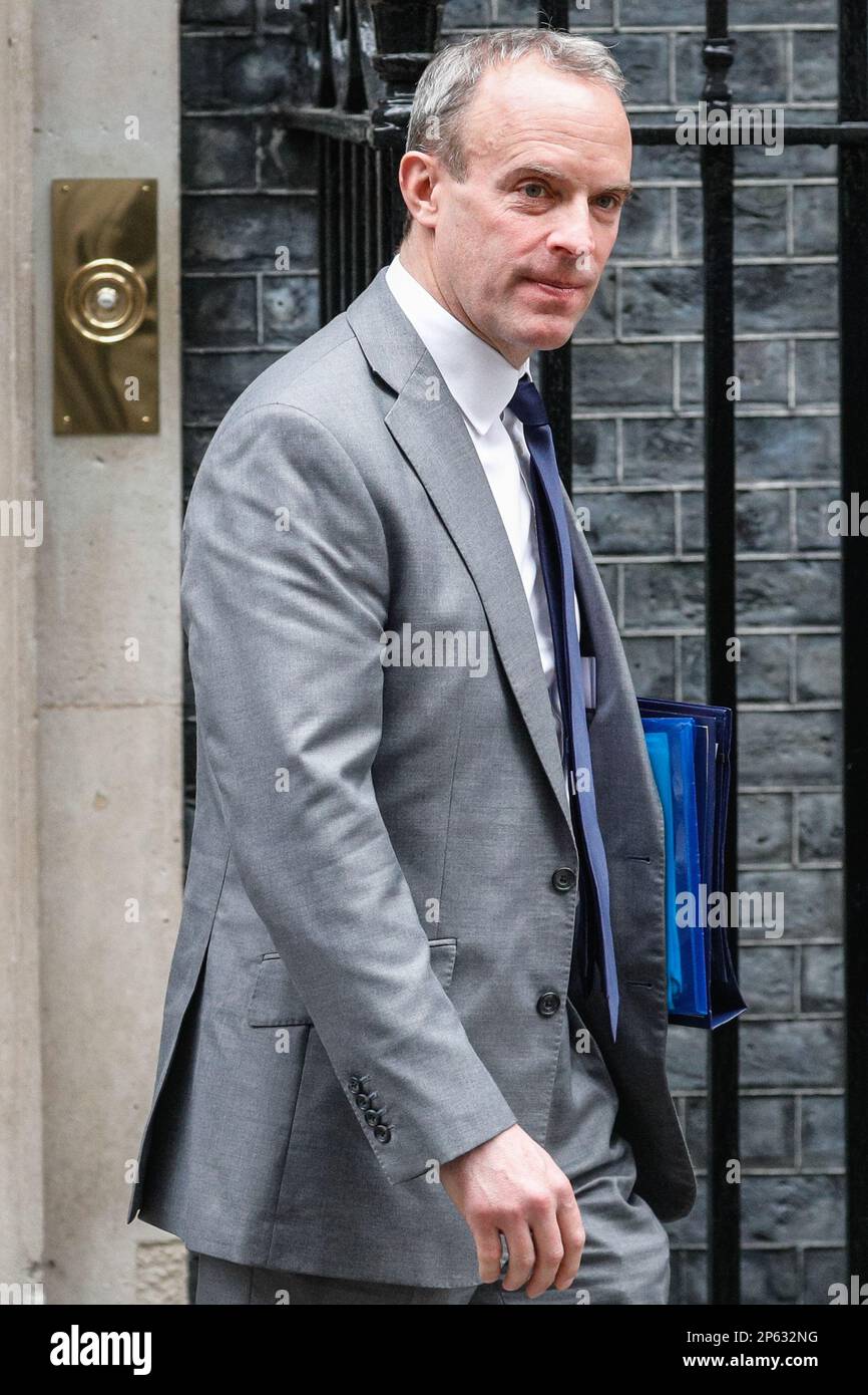London, UK. 07th Mar, 2023. Dominic Raab MP, Deputy Prime Minister ...