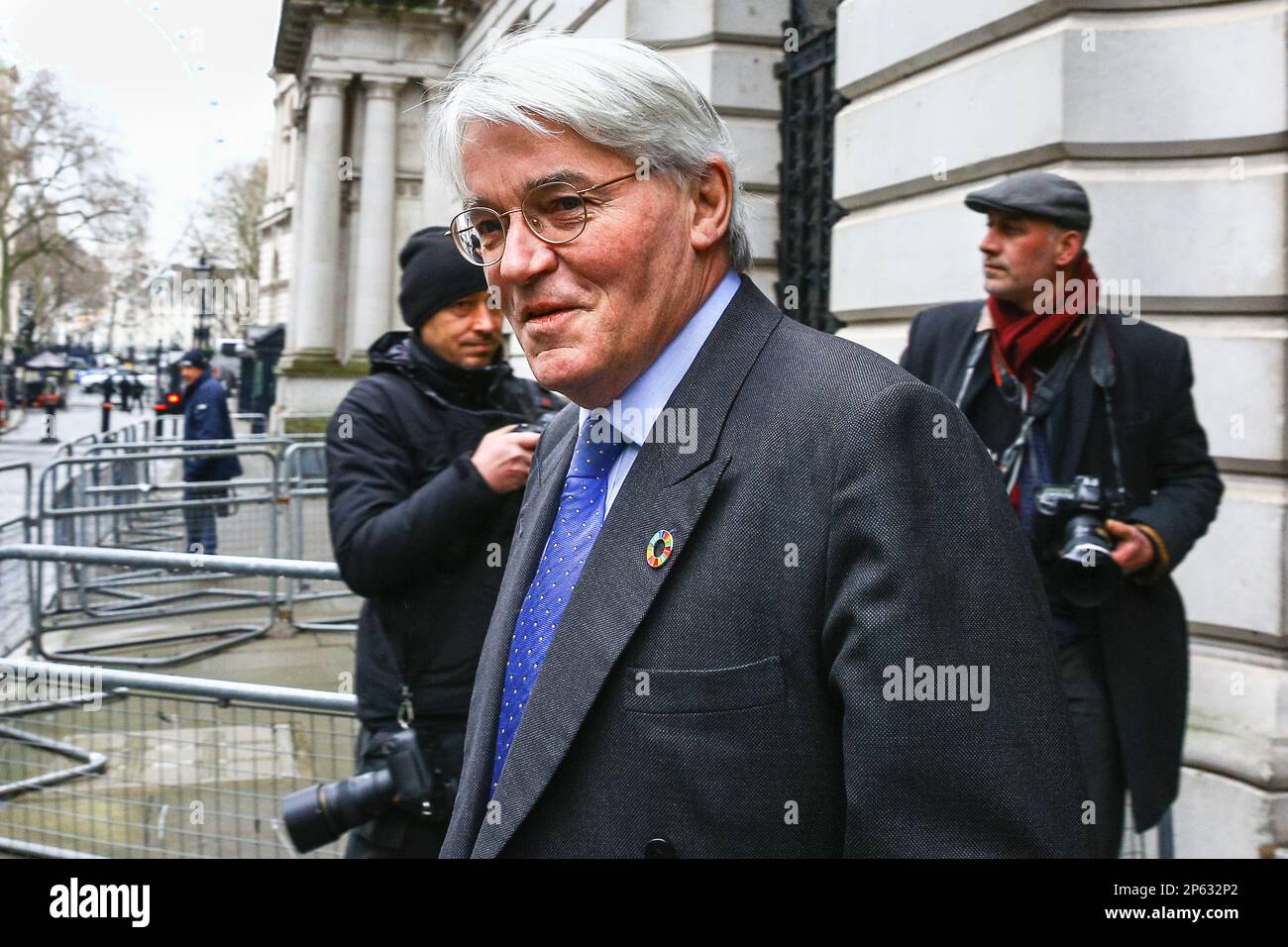 London, UK. 07th Mar, 2023. Andrew Mitchell, MP, a Minister of State ...