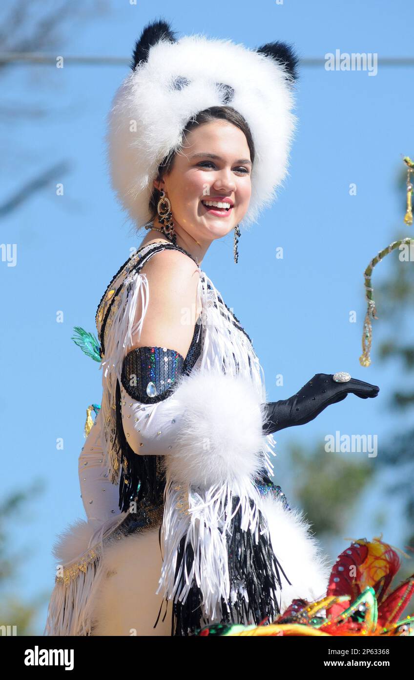 Duchess of North Dallas Katherine Francis wears her Panda gown on a ...
