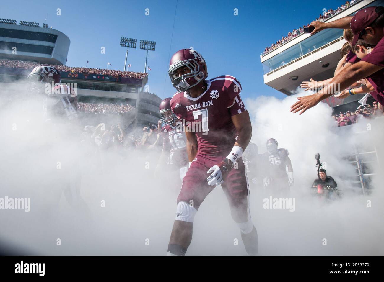 Oct. 20, 2012 - October 20 2012: The Texas A&M Aggies run onto the ...
