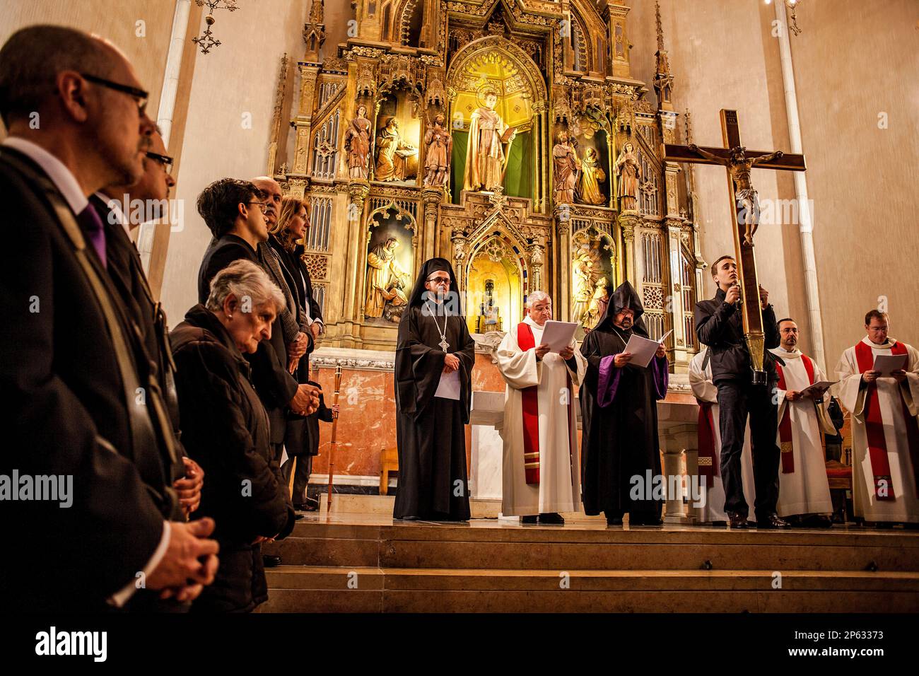 Representation,Way of the Cross, Good Friday,Easter week,church of Sant ...