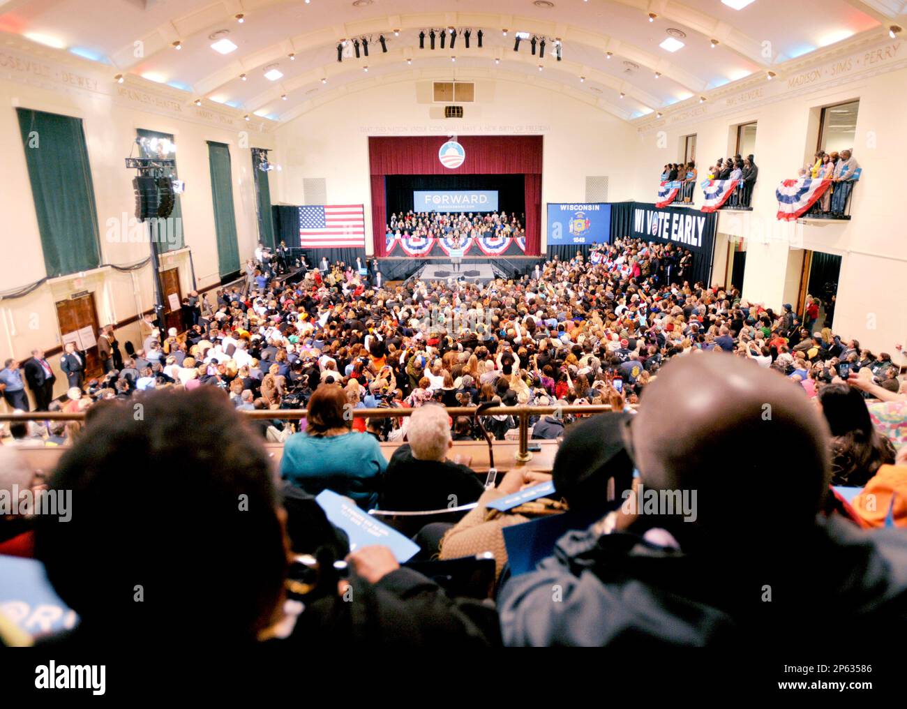 About 2,500 people gathered to see First lady Michelle Obama speaks ...