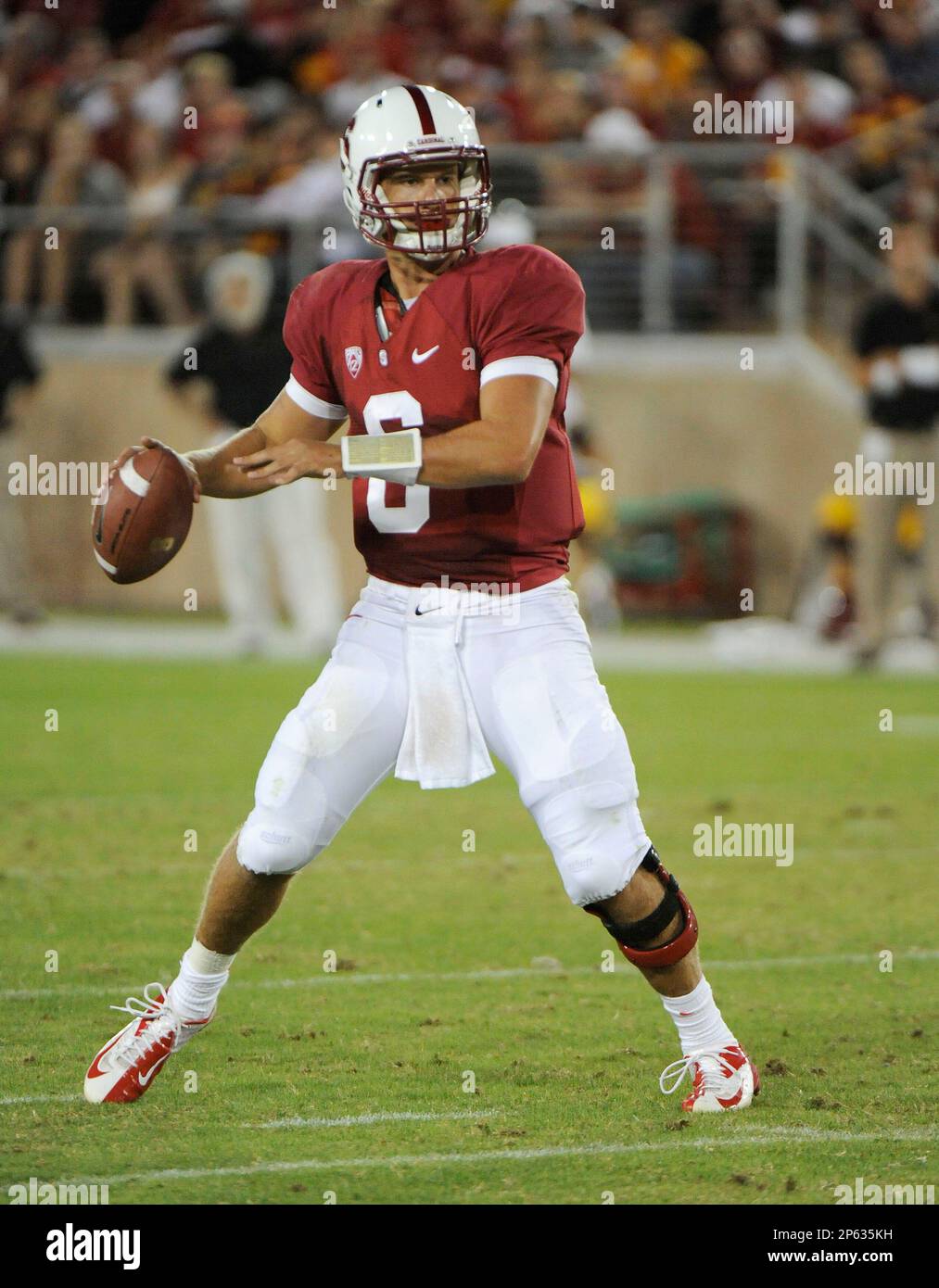 Stanford Cardinal Josh Nunes (6) in action during a game against USC on ...